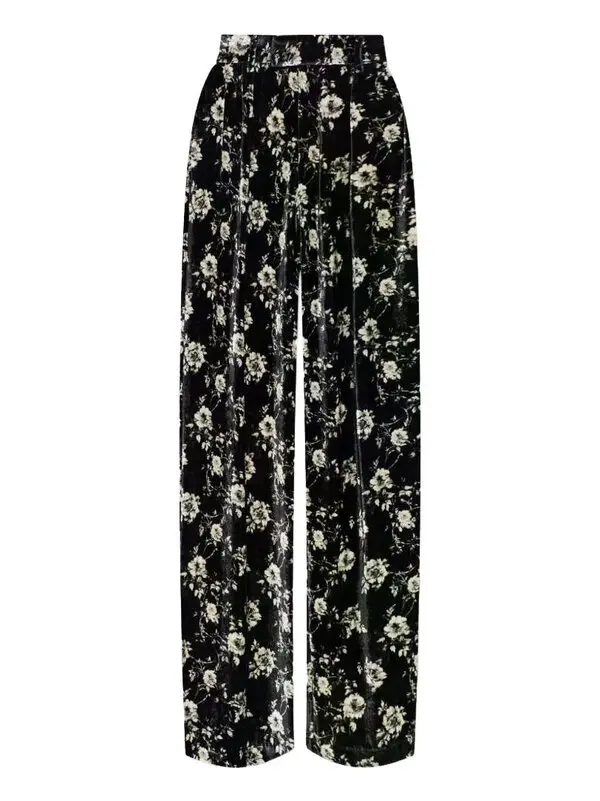 R13 Floral Trousers - Black