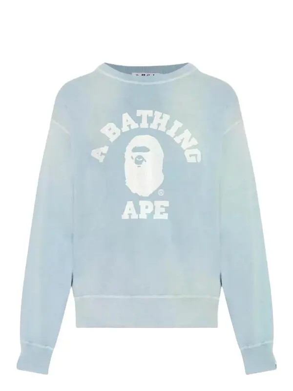 A BATHING APE Graphic-print Sweater - Blue