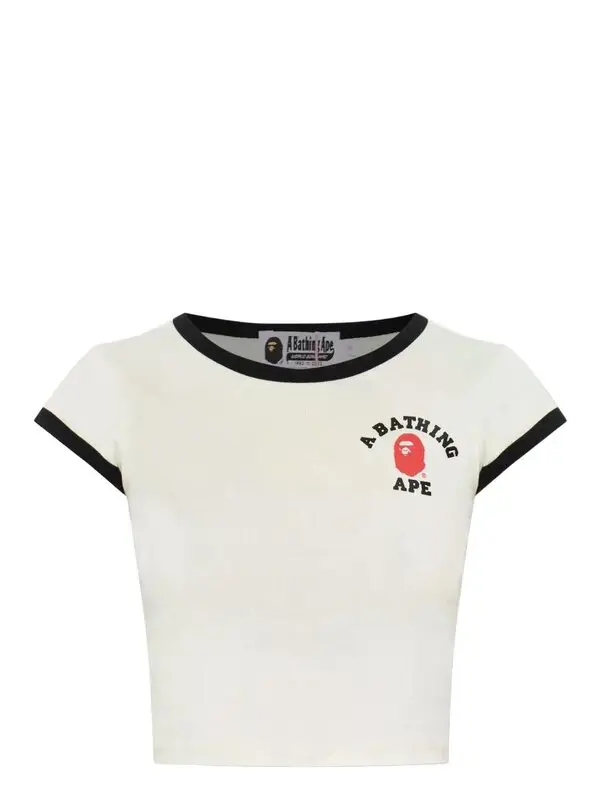 A BATHING APE Ringer T-shirt - Neutrals