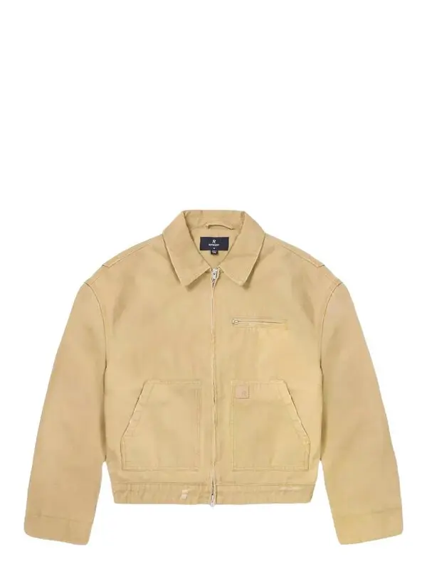 REPRESENT Pocket Zip Cotton Jacket - Neutrals
