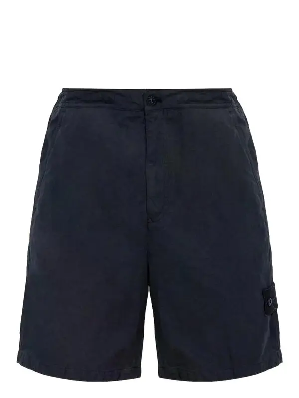 Stone Island Patch-pocket Shorts - Blue