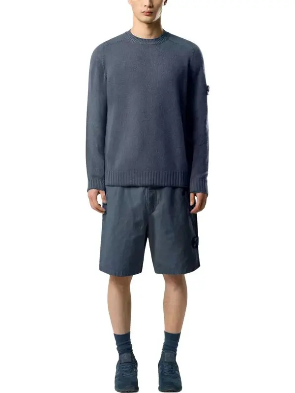Stone Island Patch-pocket Shorts - Blue