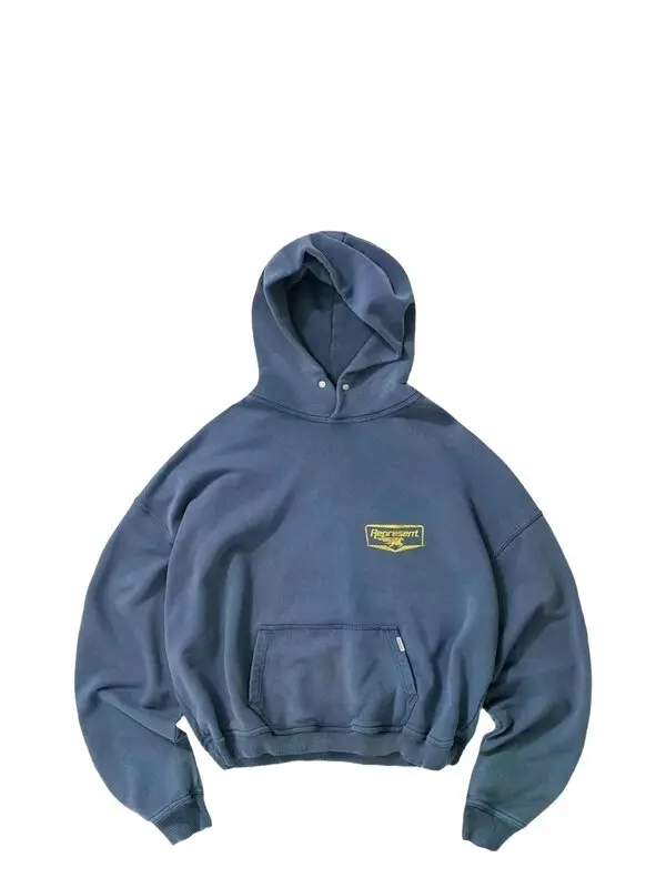 REPRESENT Graphic Print Hoodie - Blue