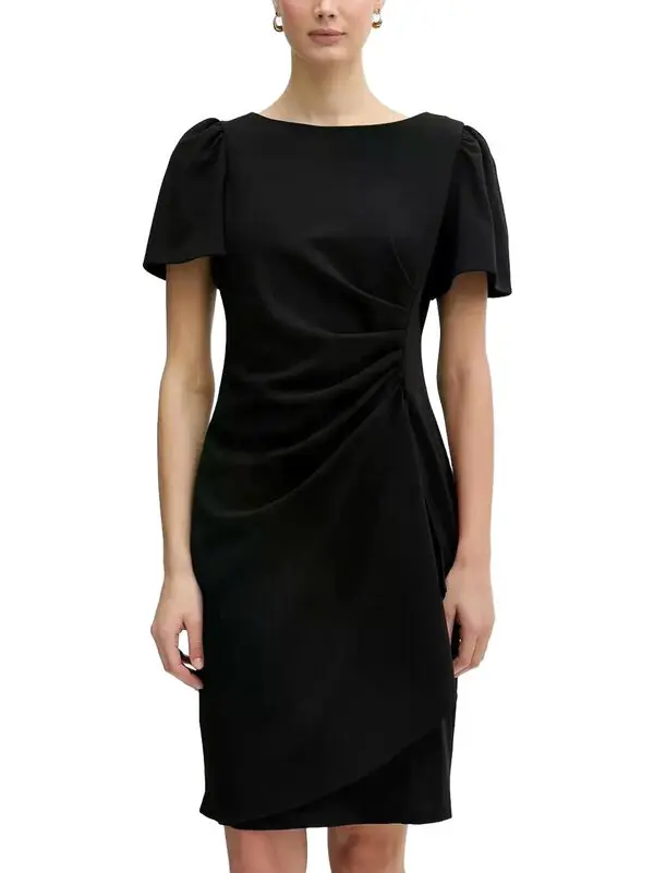 Dkny Ruched Mini Dress - Black