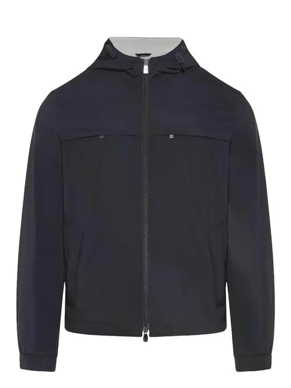 Corneliani Zip-pocket Hooded Jacket - Blue