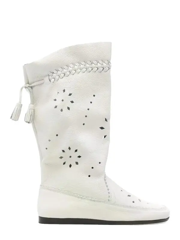 Isabel Marant Welky Tassel-detail Boots - White