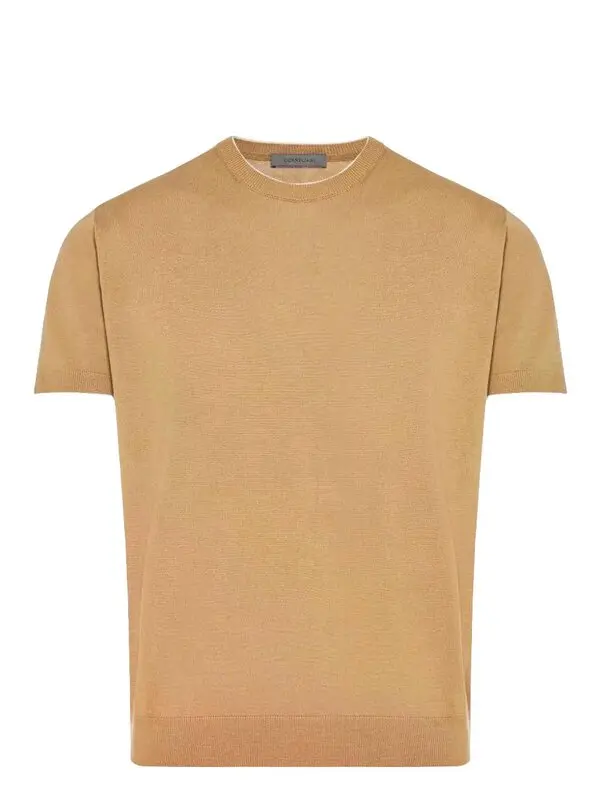 Corneliani Ribbed T-shirt - Neutrals
