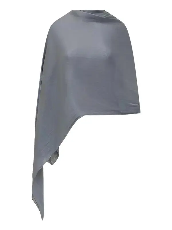 Emporio Armani Single-shoulder Draped Stole - Grey
