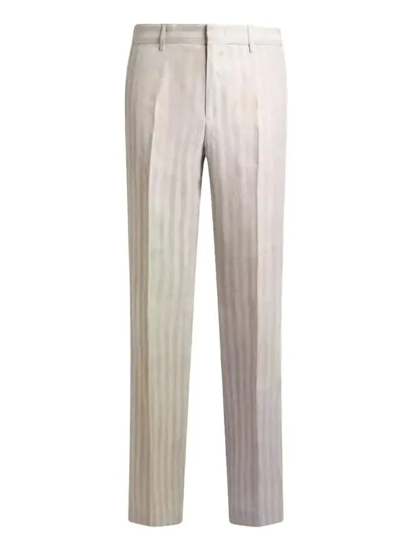 Etro Striped Trousers - Neutrals