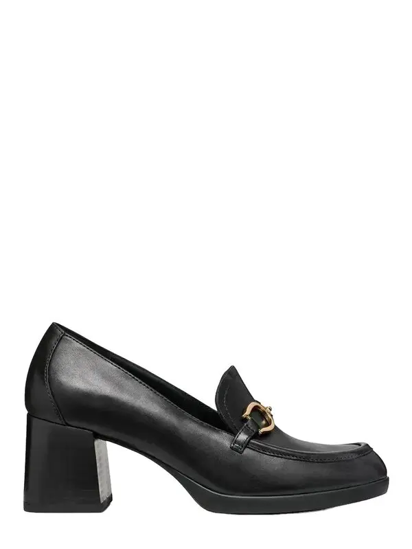 Geox Heeled Pumps With Horseshoe Embellishment - Black