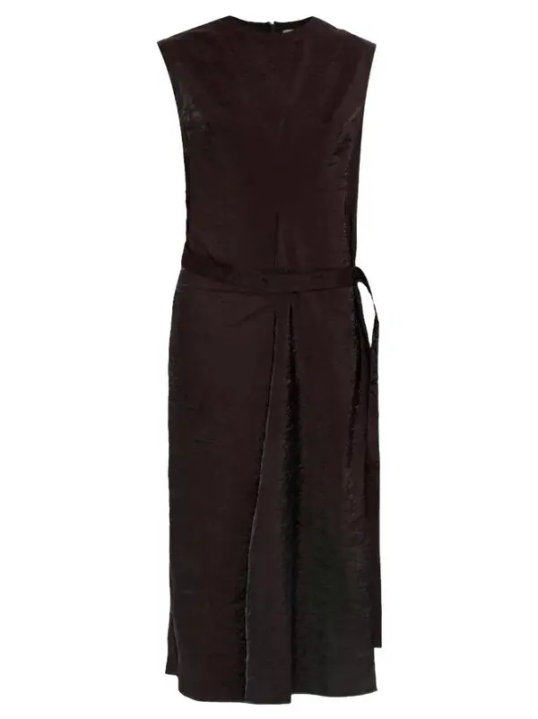Studio Nicholson Verve Tie Belt Midi Dress - Brown