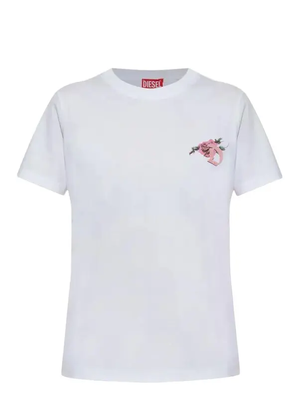 DIESEL® Floral Print T-shirt - White