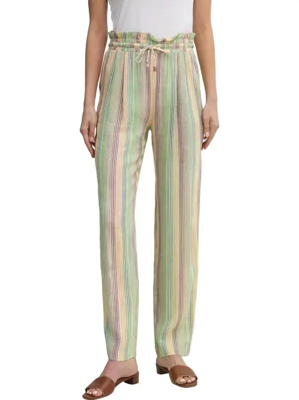 LA PETITE FRANÇAISE Petrus Striped Trousers - Green