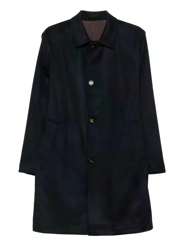 KIRED Button-fastening Coat - Blue