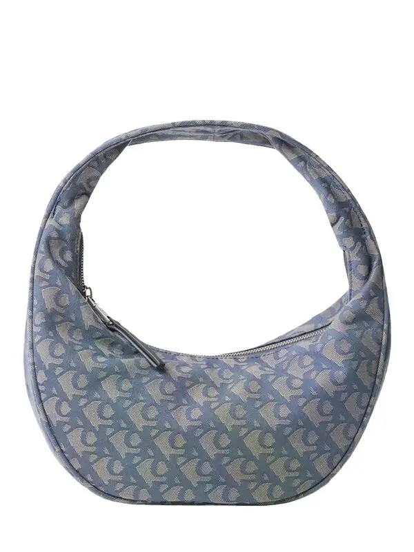 Calvin Klein Patterned Zip Shoulder Bag - Blue