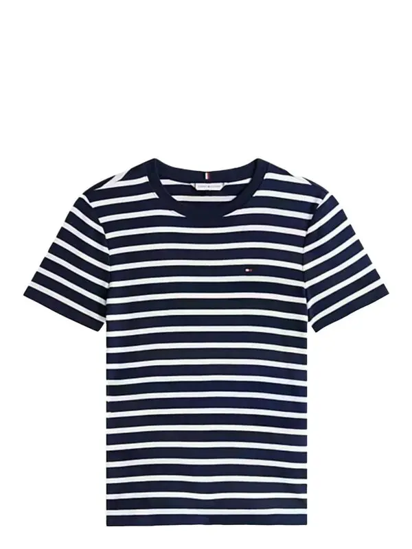 Tommy Hilfiger Stripe-pattern T-shirt - Blue