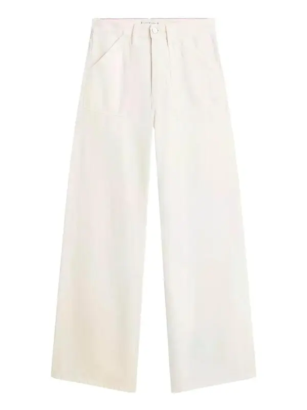 Tommy Hilfiger Pockets Wide Leg Jeans - Neutrals