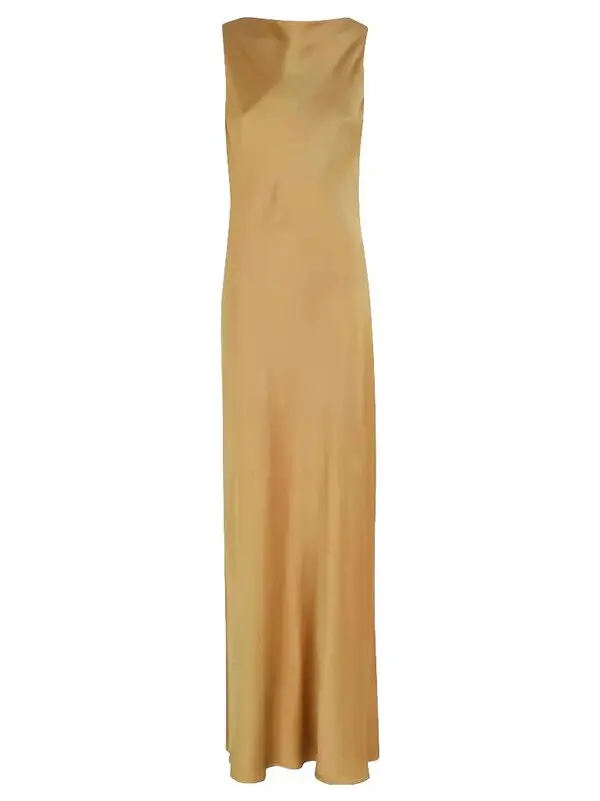 Antonelli Firenze Cowl Neck Maxi Dress - Neutrals
