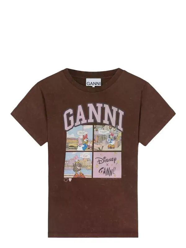 GANNI X Disney Graphic T-shirt - Brown