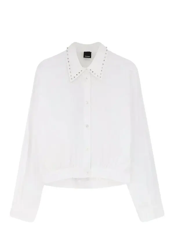 Pinko Cropped Shirt - White