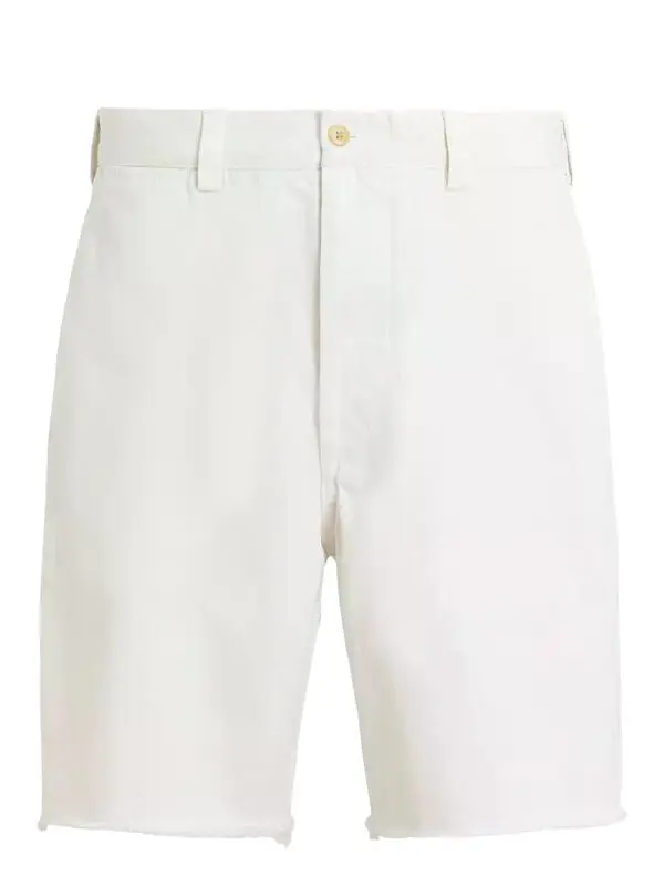 Polo Ralph Lauren Frayed-hem Denim Shorts - White