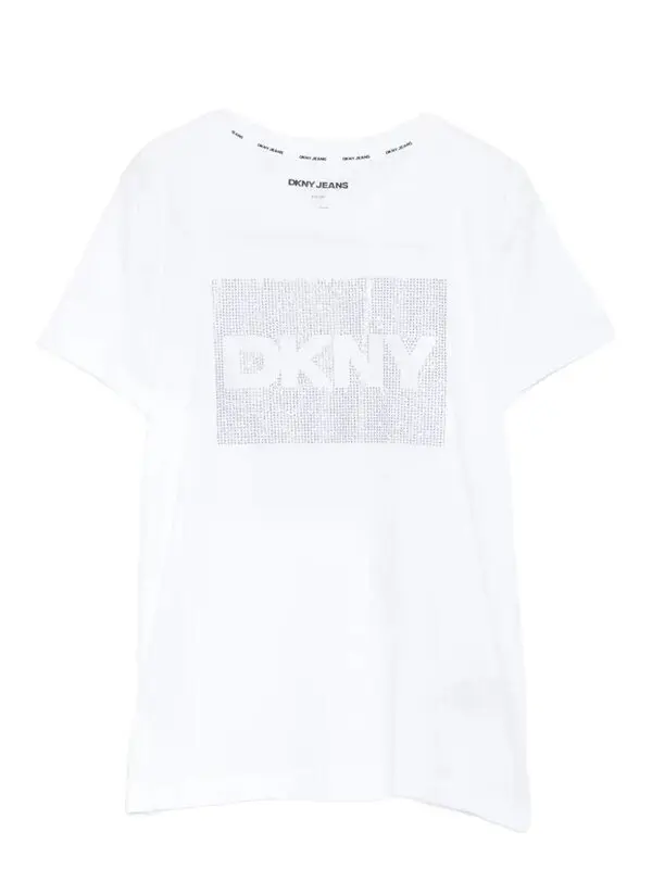 Dkny Rhinestone-detail T-shirt - White