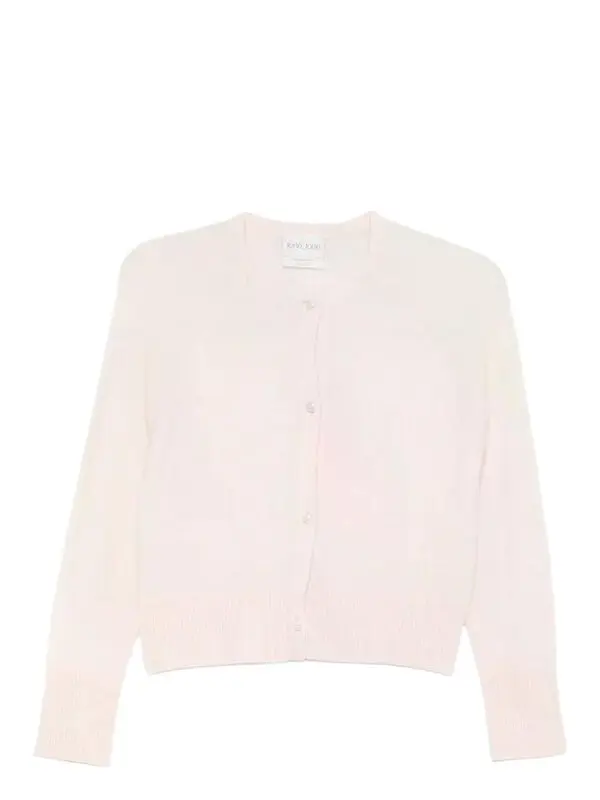 FORTE_FORTE Buttoned Cardigan - Pink