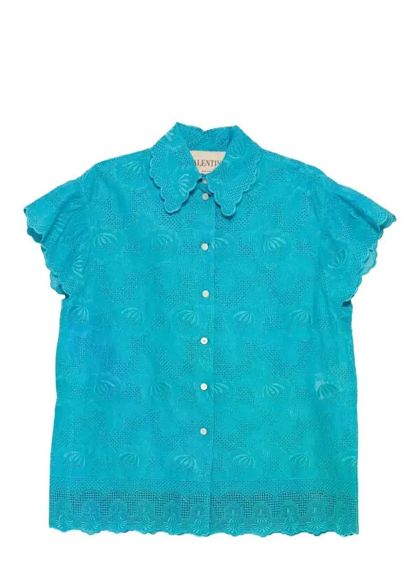 Valentino Garavani Lace Shirt - Blue