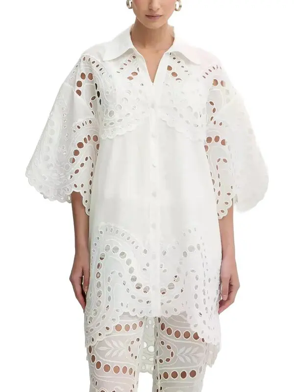 Charo Ruiz Ibiza Tao Broderie Anglaise Top - White
