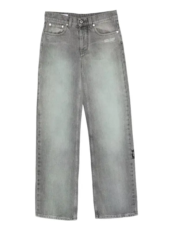 Off-White Buttoned Jeans - Grey