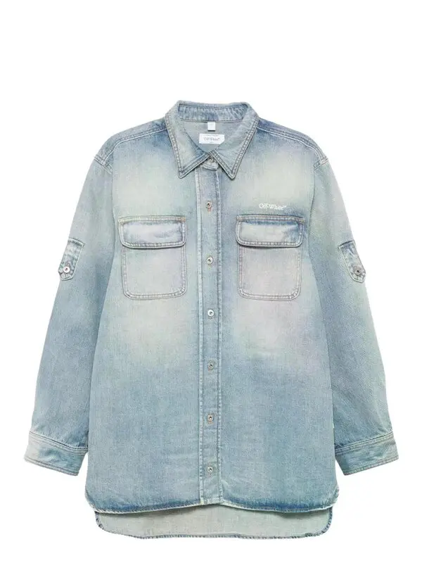 Off-White Button-fastening Shirt - Blue