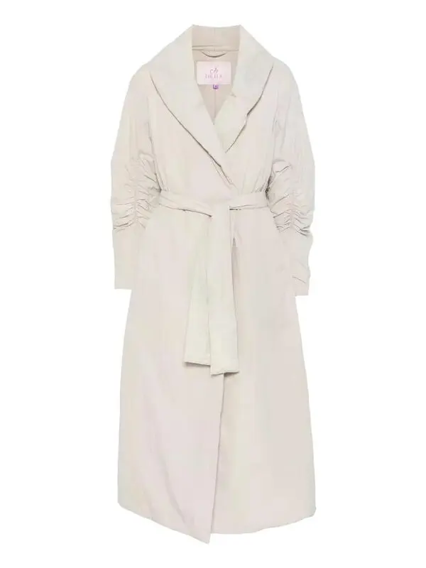 DEHA Long Sleeve Belted Coat - Neutrals