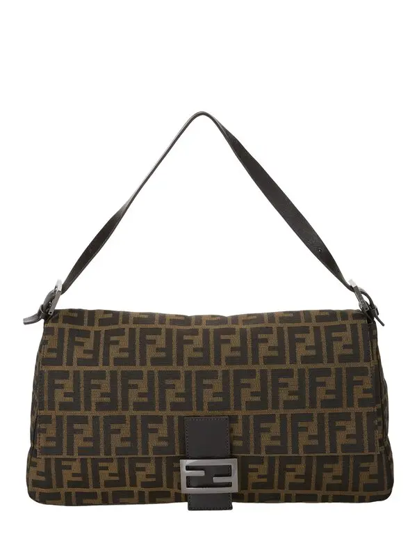 Fendi Zucca Canvas Mama Shoulder Bag - Brown