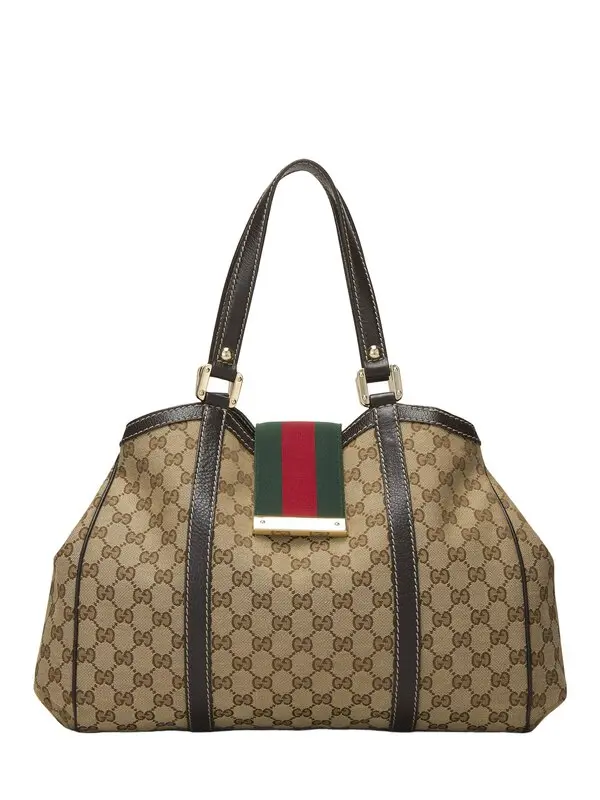 Gucci Original Gg Shelly Tote - Brown