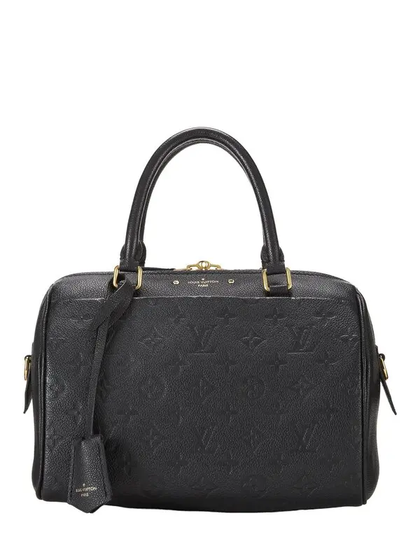 LOUIS VUITTON Monogram Empreinte Speedy Bandouliere 25 - Black