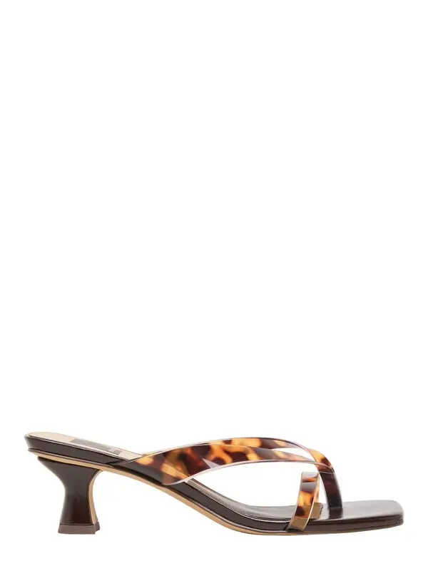 DOLCEVITA Brevel Vinyl Sandals - Tortoise Jelly