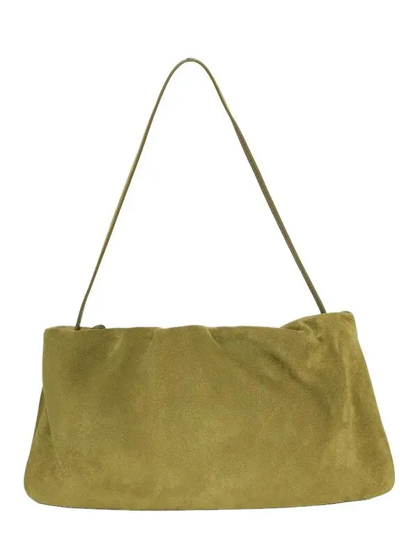 THE ROW Xl Bourse Suede Bag - Green