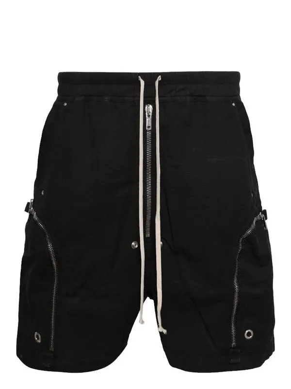Rick Owens Bauhaus Pods Relaxed Fit Shorts - Black