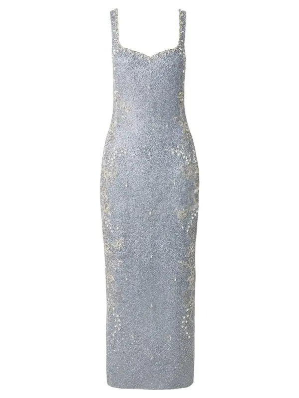 CLIO PEPPIATT Iris Embellished Gown - Blue