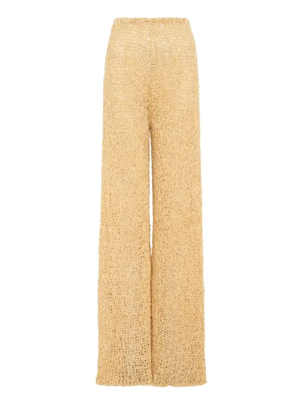 Gabriela Hearst Oriel Knit Pant - Hay