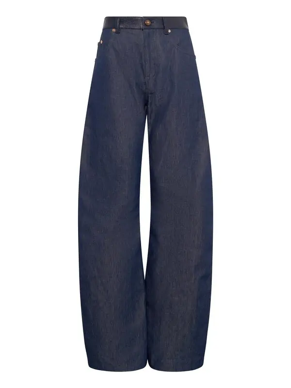 Gabriela Hearst Lucian Barrel-leg Jean - Indigo Blue