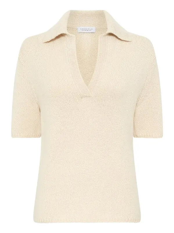 Gabriela Hearst Sohan Cashmere Polo - Off White