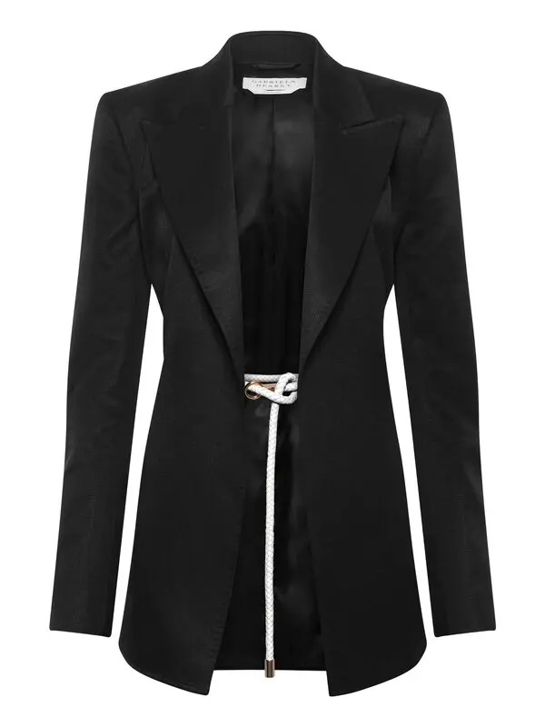 Gabriela Hearst Epona Linen Blazer - Black