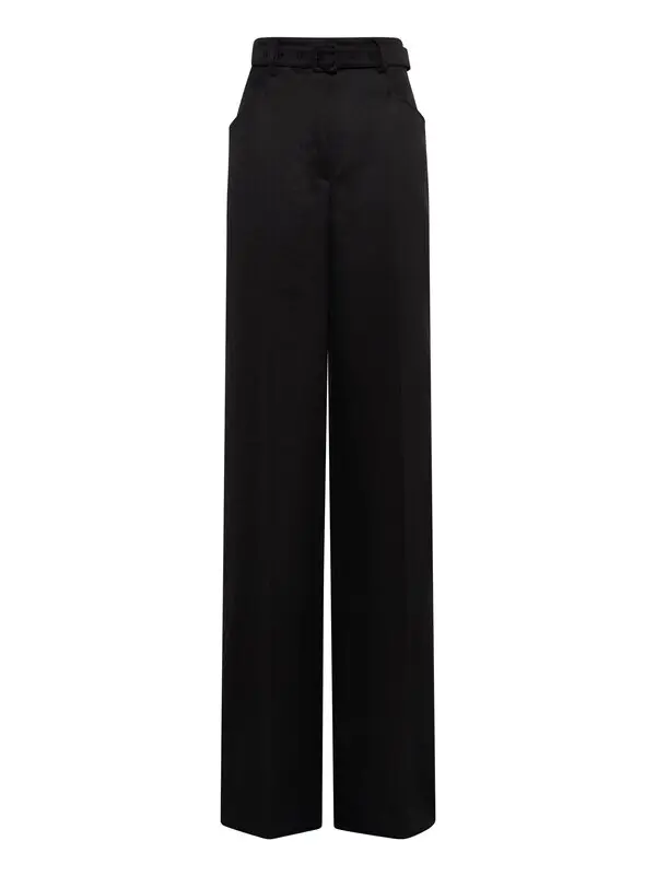 Gabriela Hearst Norman Wide-leg Linen Pants - Black