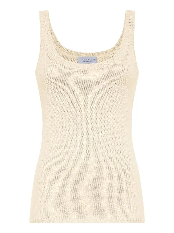 Gabriela Hearst Brigid Knit Tank Top - Off White