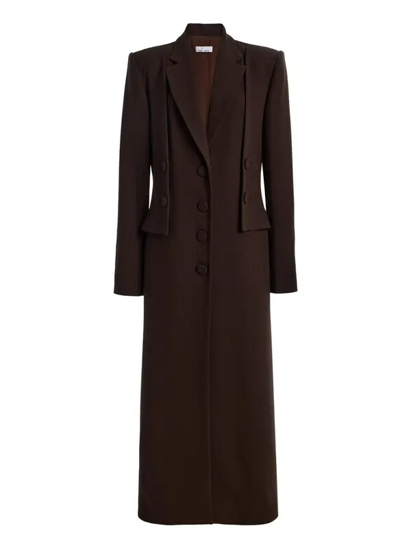 MEL USINE Isolde Wool-blend Coat - Brown