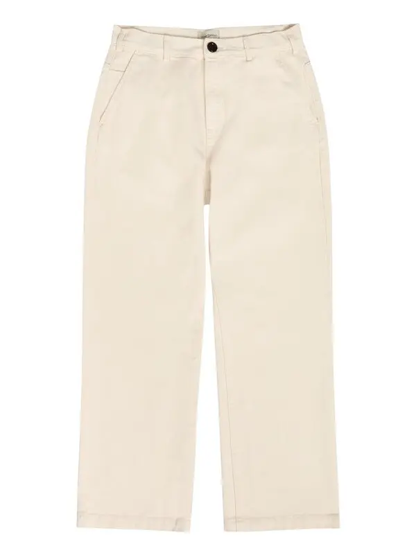 Oliver Peoples Utility Straight-leg Cotton Trousers - Ecru
