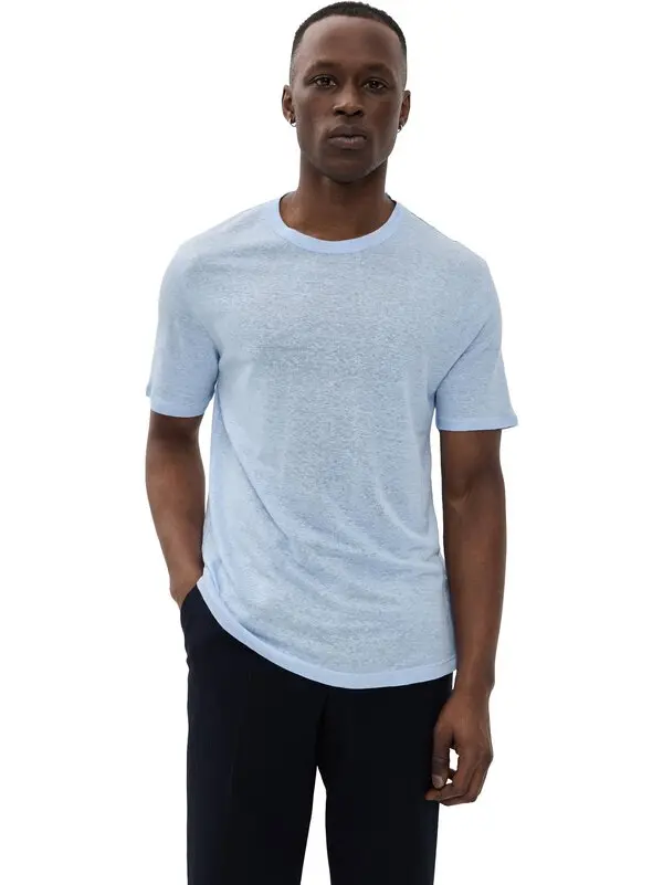 Officine Générale Linen Tee - Dream Blue