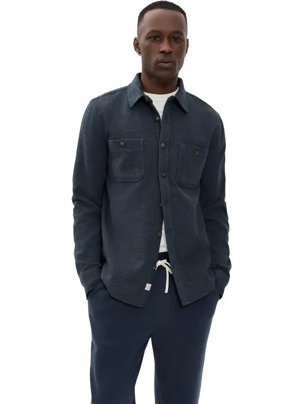 Marine Layer Pacifica Twill Shirt - Navy