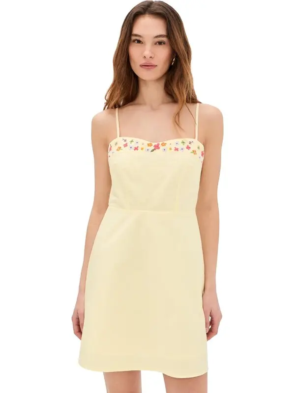 Fanm Mon Farah Mini Dress - Lemon Joy